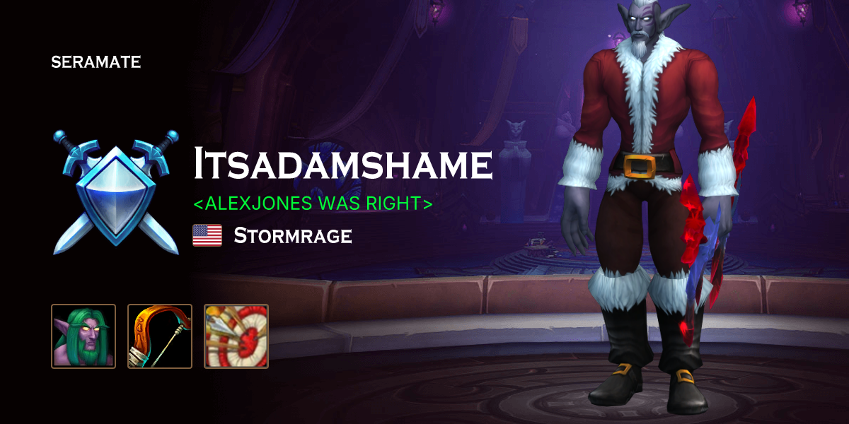 Itsadamshame @ Stormrage (US) · Seramate · WoW PvP Leaderboards, Arena ...