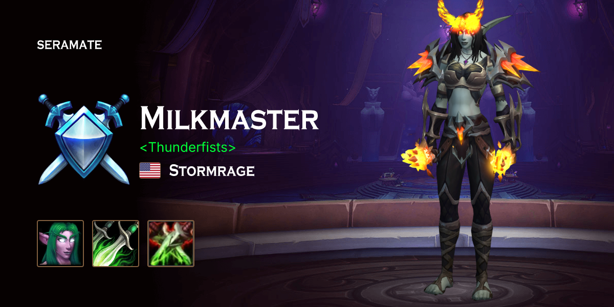 Milkmaster @ Stormrage (US) · Seramate · WoW PvP Leaderboards, Arena Activity, Character ...