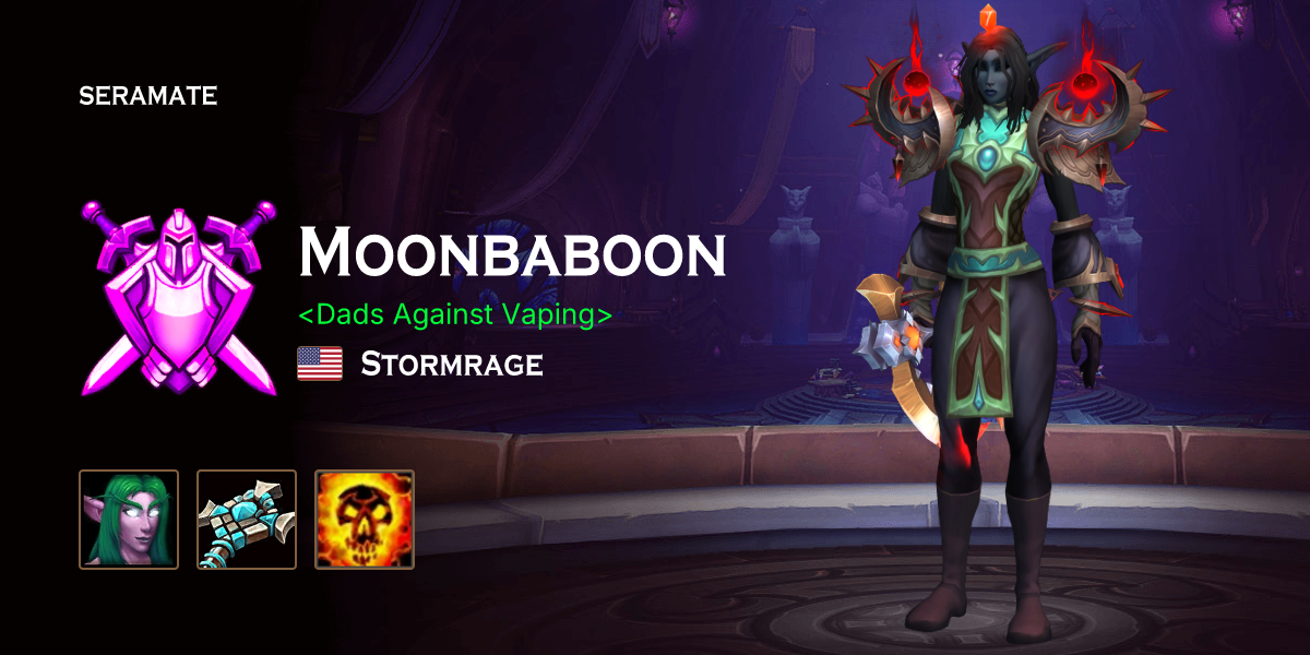 Moonbaboon @ Stormrage (US) · Seramate · WoW PvP Leaderboards, Arena Activity, Character ...