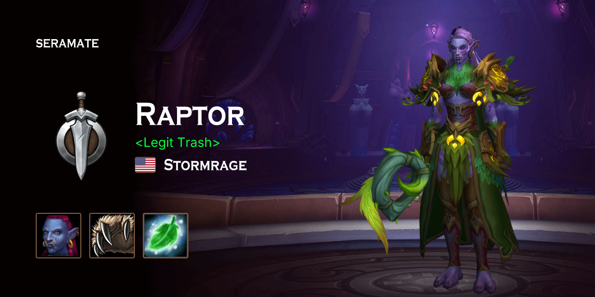 Raptor @ Stormrage (US) · Seramate · WoW PvP Leaderboards, Arena ...