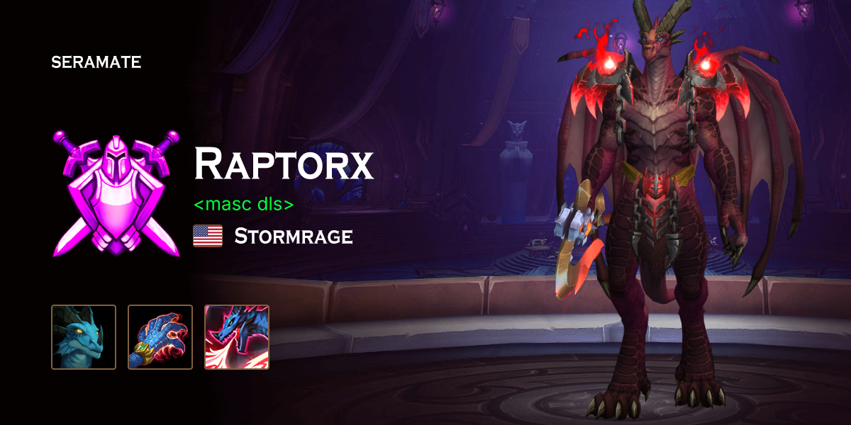 Raptorx @ Stormrage (US) · Seramate · WoW PvP Leaderboards, Arena ...