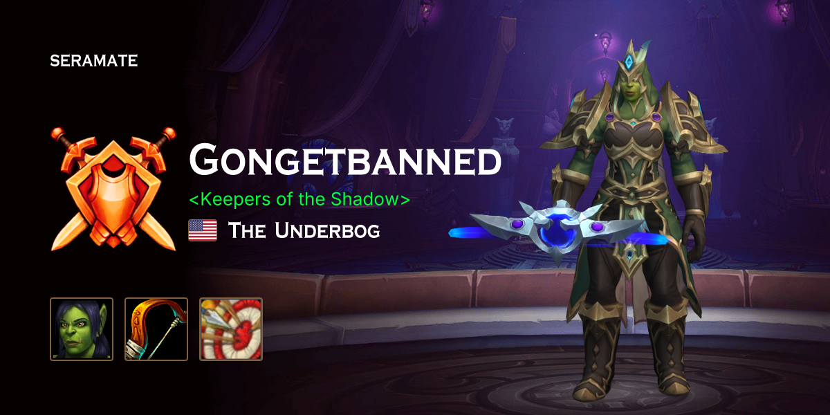 Gongetbanned @ The Underbog (US) · Seramate · WoW PvP Leaderboards ...
