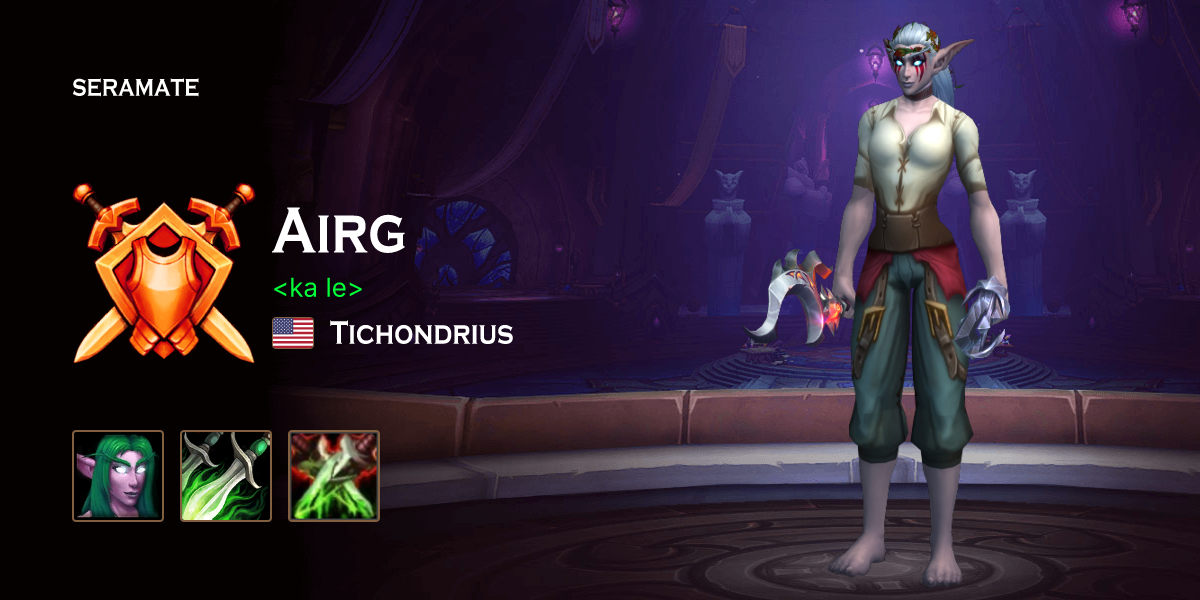 Airg @ Tichondrius (US) · Seramate · WoW PvP Leaderboards, Arena ...