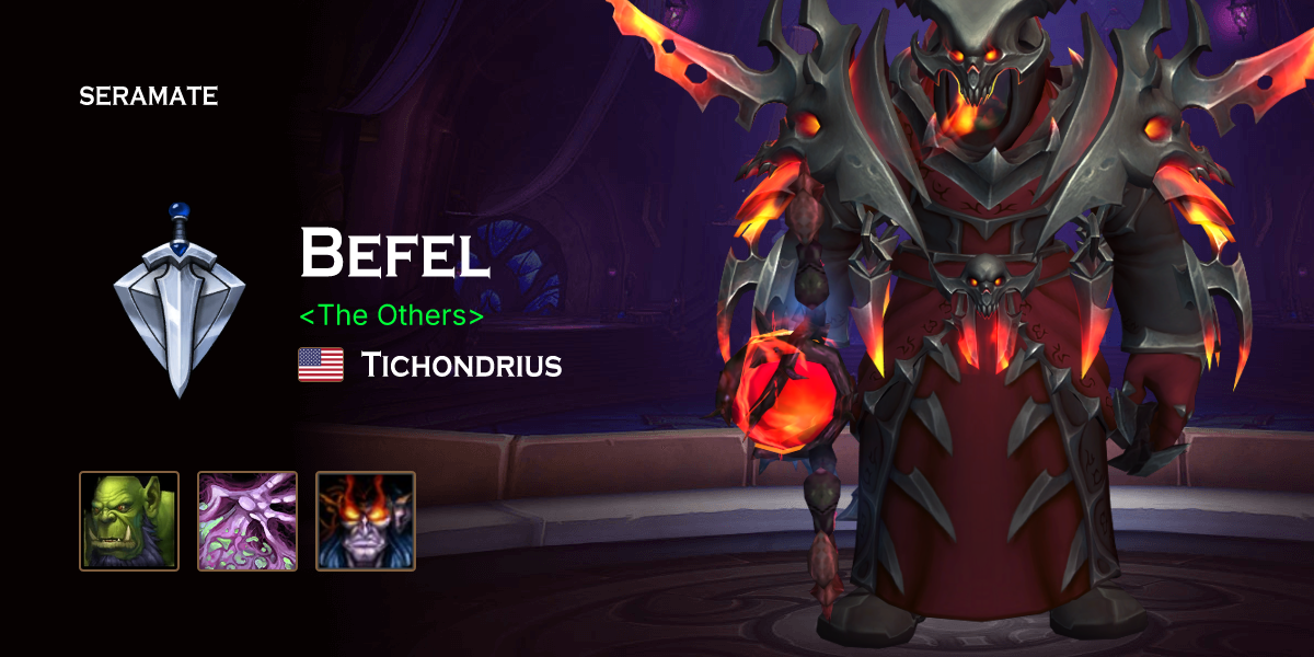 Befel @ Tichondrius (US) · Seramate · WoW PvP Leaderboards, Arena ...