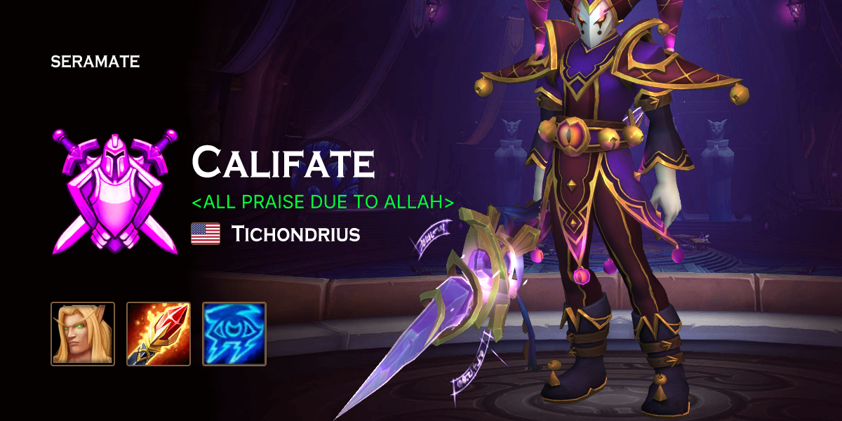 Califate @ Tichondrius (US) · Seramate · WoW PvP Leaderboards, Arena ...
