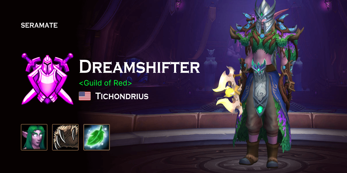 Dreamshifter @ Tichondrius (US) · Seramate · WoW PvP Leaderboards, Arena Activity, Character ...