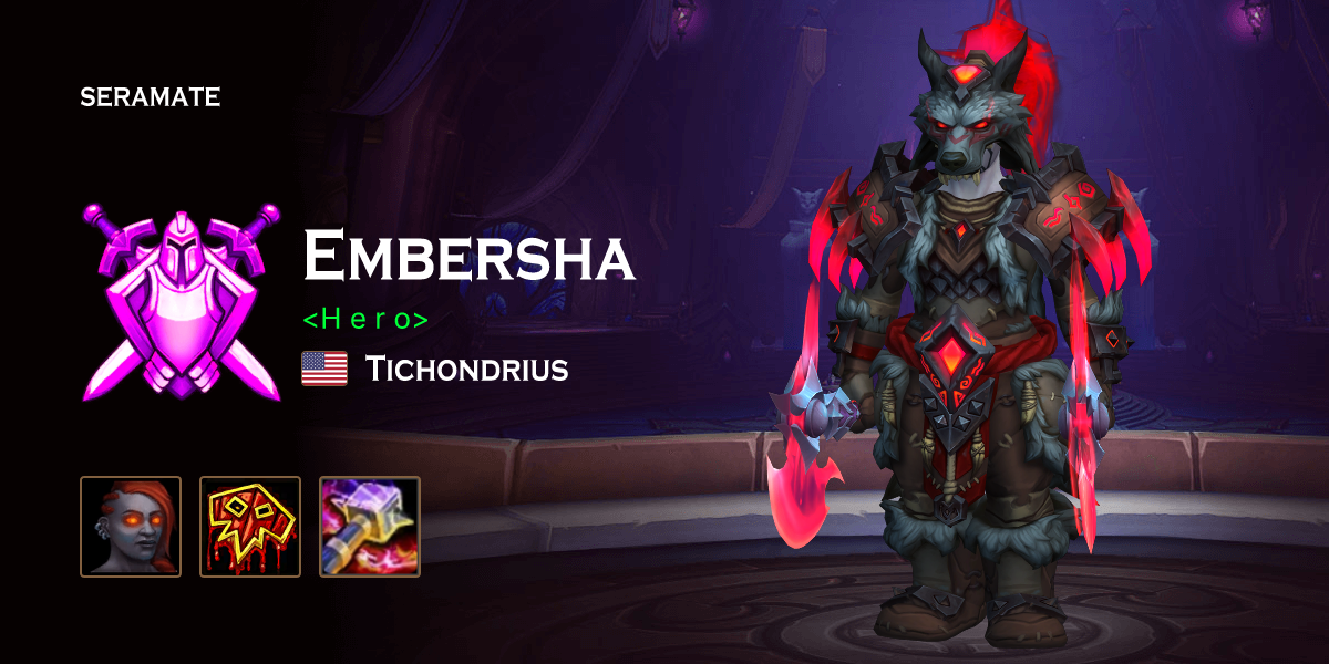 Embersha @ Tichondrius (US) · Seramate · WoW PvP Leaderboards, Arena Activity, Character ...