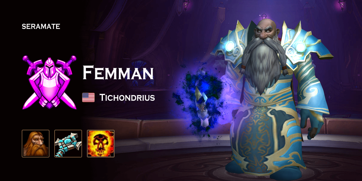 Femman @ Tichondrius (US) · Seramate · WoW PvP Leaderboards, Arena ...