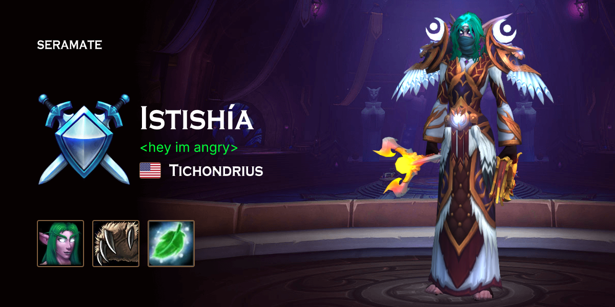 Istishía @ Tichondrius (US) · Seramate · WoW PvP Leaderboards, Arena ...