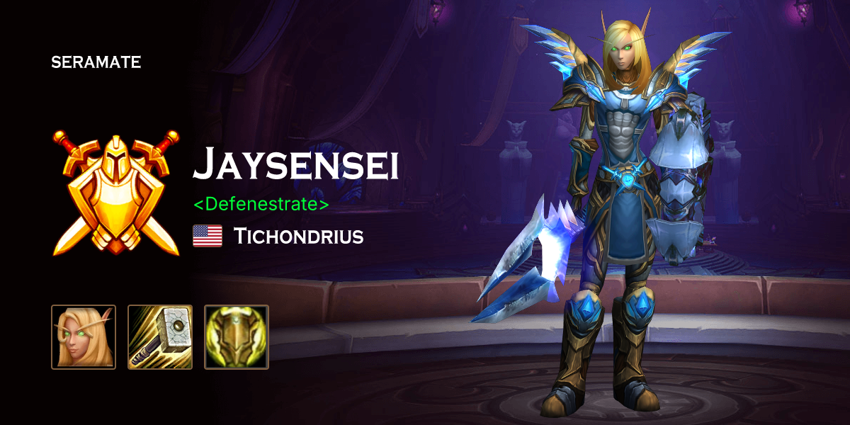 Jaysensei @ Tichondrius (US) · Seramate · WoW PvP Leaderboards, Arena Activity, Character ...