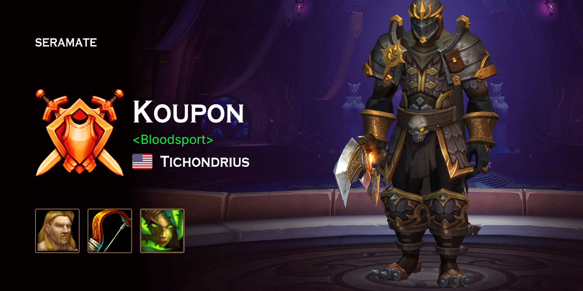 Koupon @ Tichondrius (US) · Seramate · WoW PvP Leaderboards, Arena ...