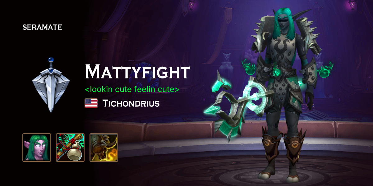 Mattyfight @ Tichondrius (US) · Seramate · WoW PvP Leaderboards, Arena ...