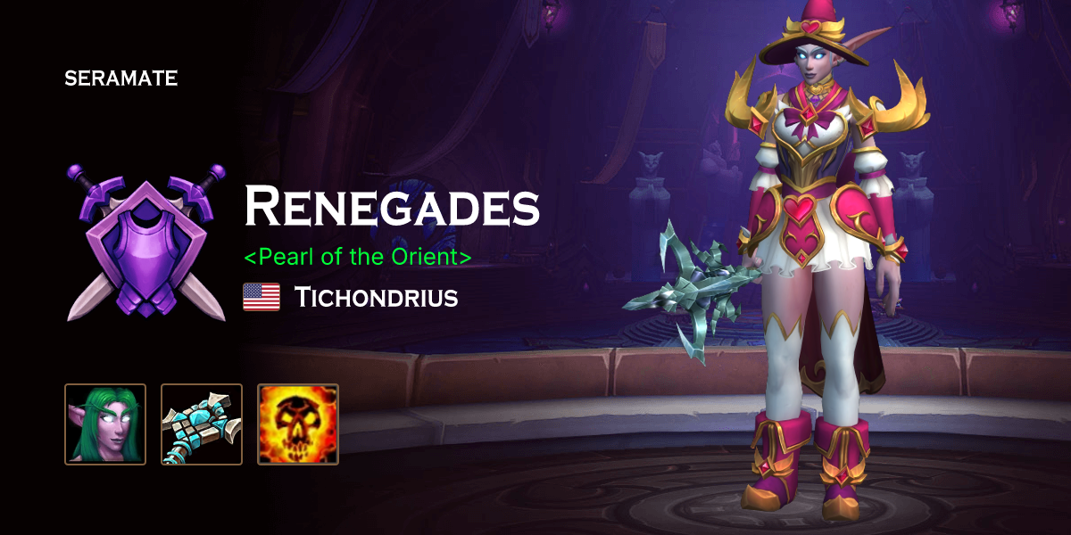 Renegades @ Tichondrius (US) · Seramate · WoW PvP Leaderboards, Arena Activity, Character ...