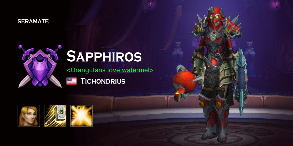 Sapphiros @ Tichondrius (US) · Seramate · WoW PvP Leaderboards, Arena ...