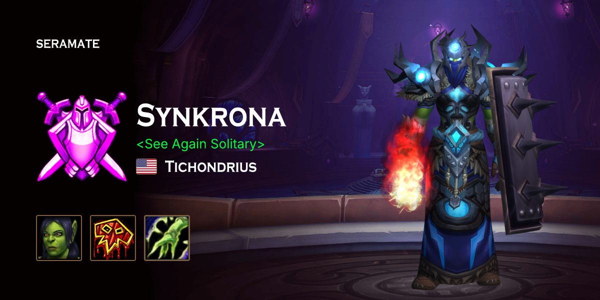 Synkrona @ Tichondrius (US) · Seramate · WoW PvP Leaderboards, Arena Activity, Character ...