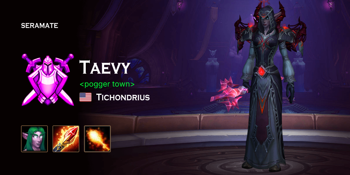 Taevy @ Tichondrius (US) · Seramate · WoW PvP Leaderboards, Arena Activity, Character Profiles ...