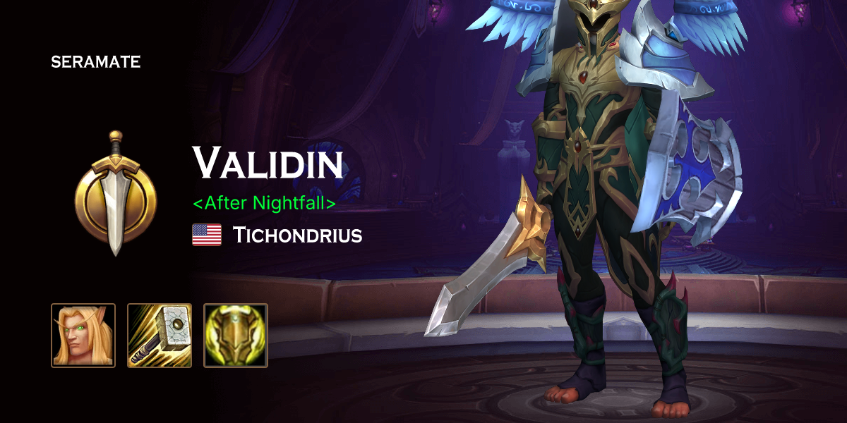Validin @ Tichondrius (US) · Seramate · WoW PvP Leaderboards, Arena ...