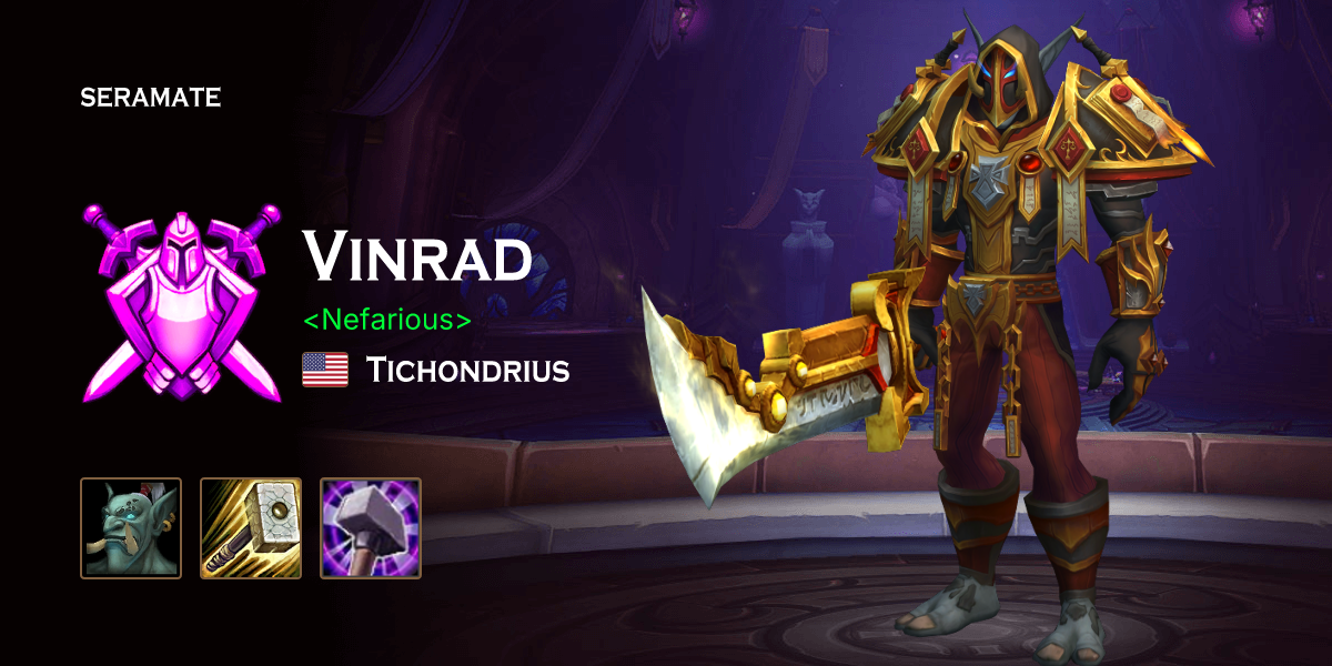 Vinrad @ Tichondrius (US) · Seramate · WoW PvP Leaderboards, Arena ...