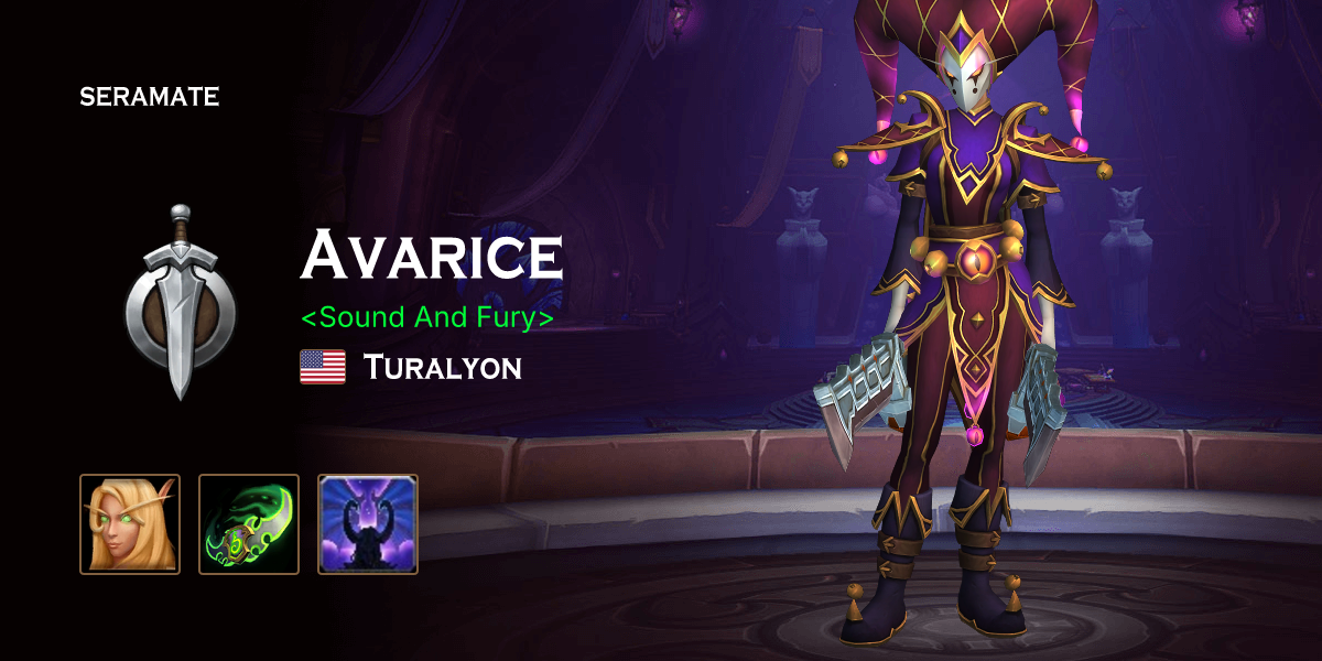 Avarice @ Turalyon (US) · Seramate · WoW PvP Leaderboards, Arena ...