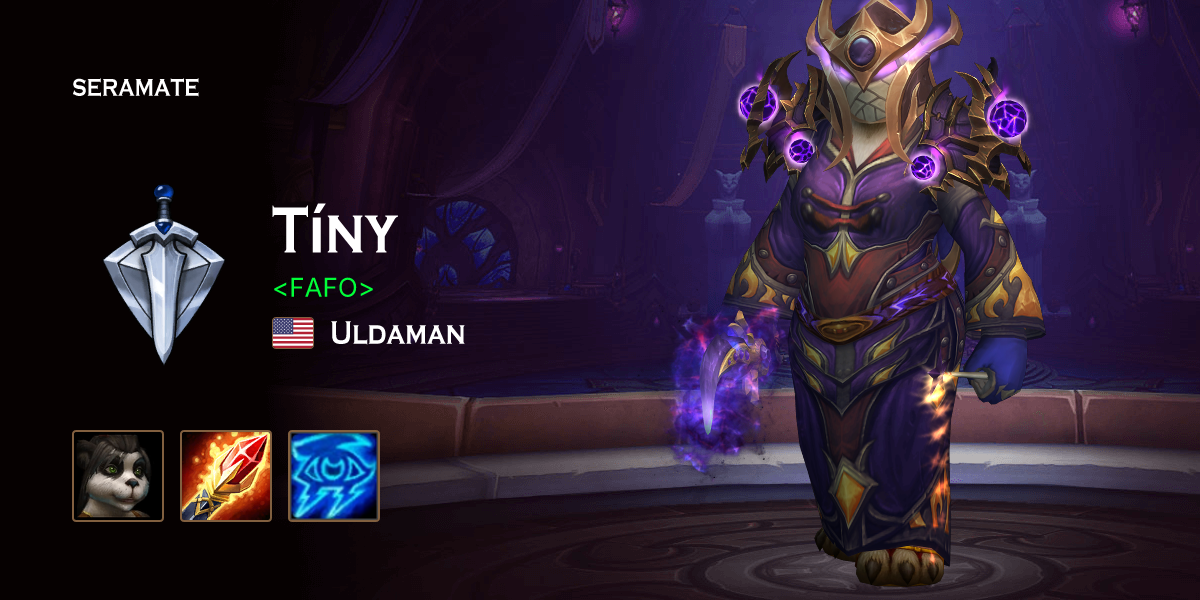Tíny @ Uldaman (US) · Seramate · WoW PvP Leaderboards, Arena Activity, Character Profiles & more.
