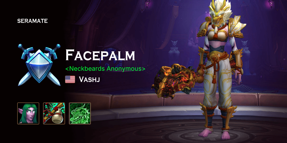 Facepalm @ Vashj (US) · Seramate · WoW PvP Leaderboards, Arena Activity ...