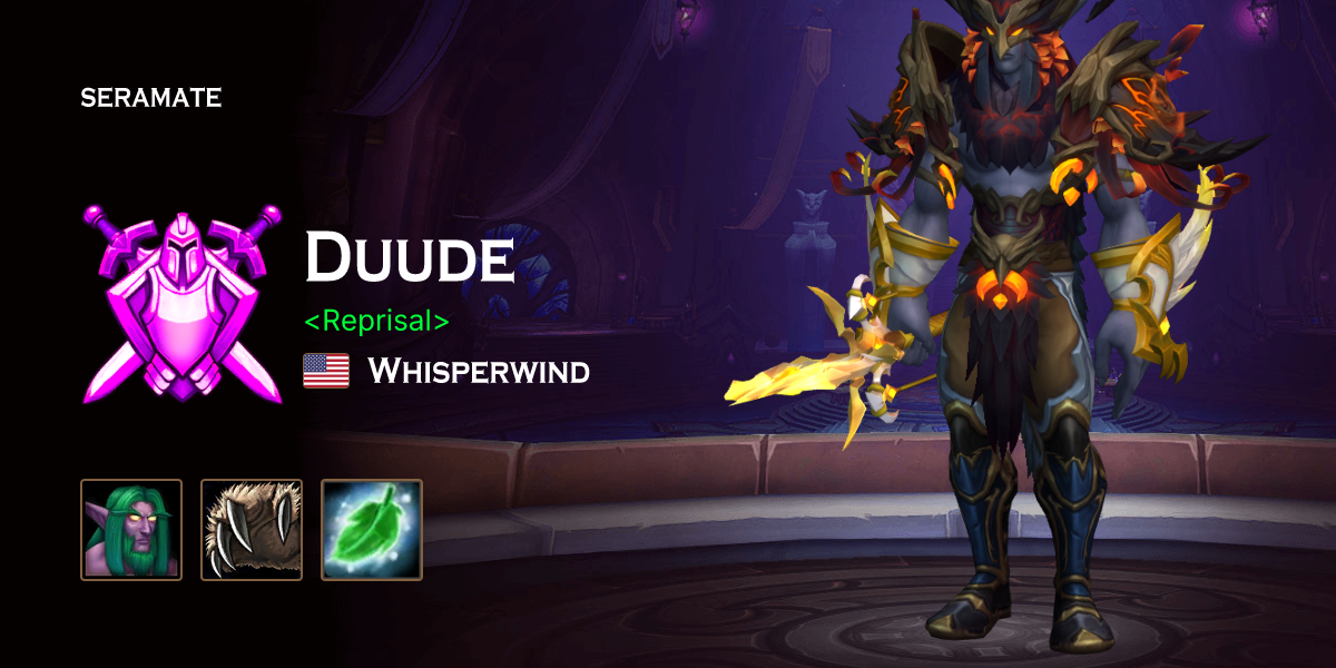 Duude @ Whisperwind (US) · Seramate · WoW PvP Leaderboards, Arena Activity, Character Profiles ...