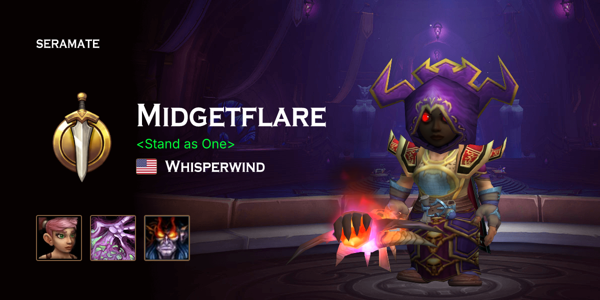 Midgetflare @ Whisperwind (US) · Seramate · WoW PvP Leaderboards, Arena ...