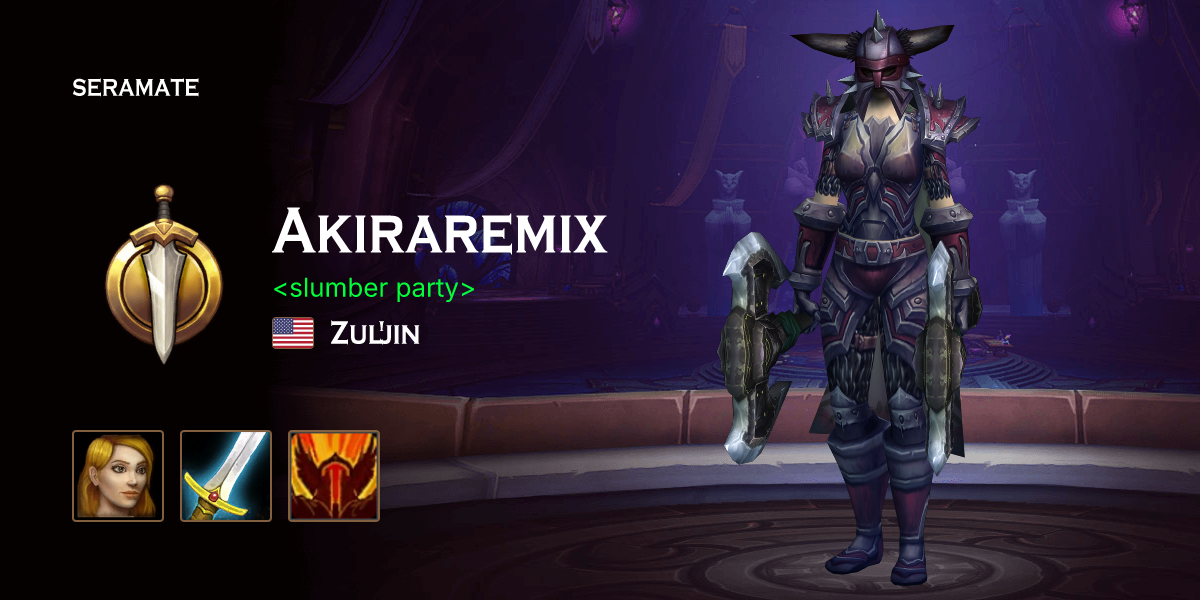 Akiraremix @ Zul'jin (US) · Seramate · WoW PvP Leaderboards, Arena ...