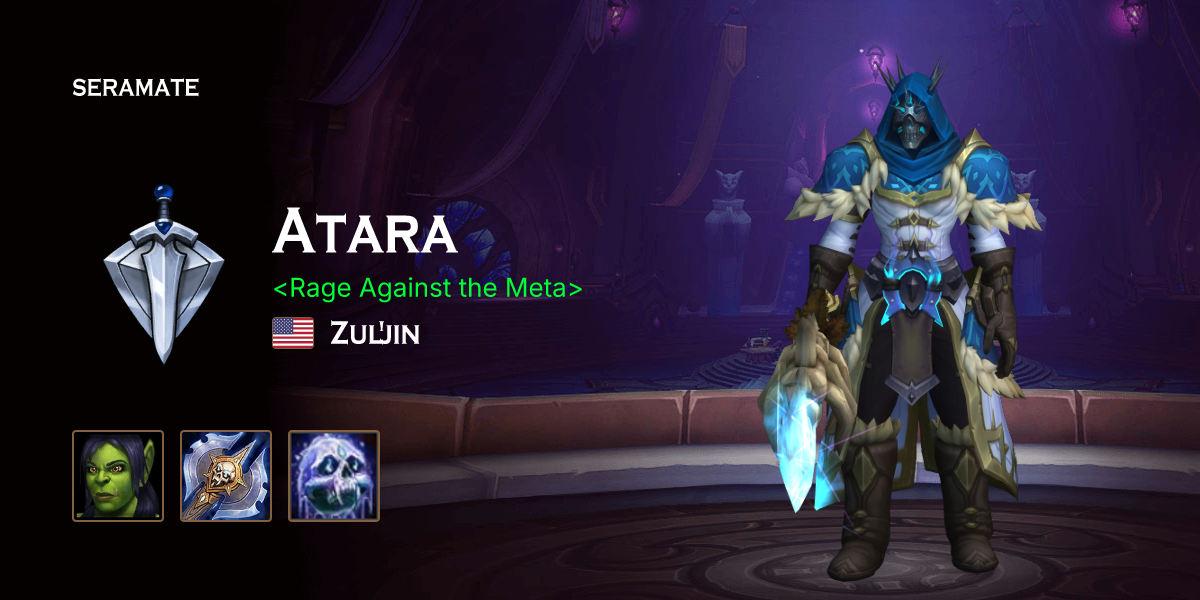 Atara @ Zul'jin (US) · Seramate · WoW PvP Leaderboards, Arena Activity ...