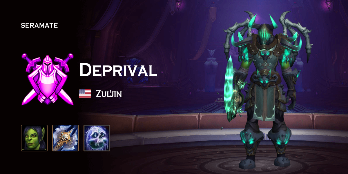 Deprival @ Zul'jin (US) · Seramate · WoW PvP Leaderboards, Arena ...