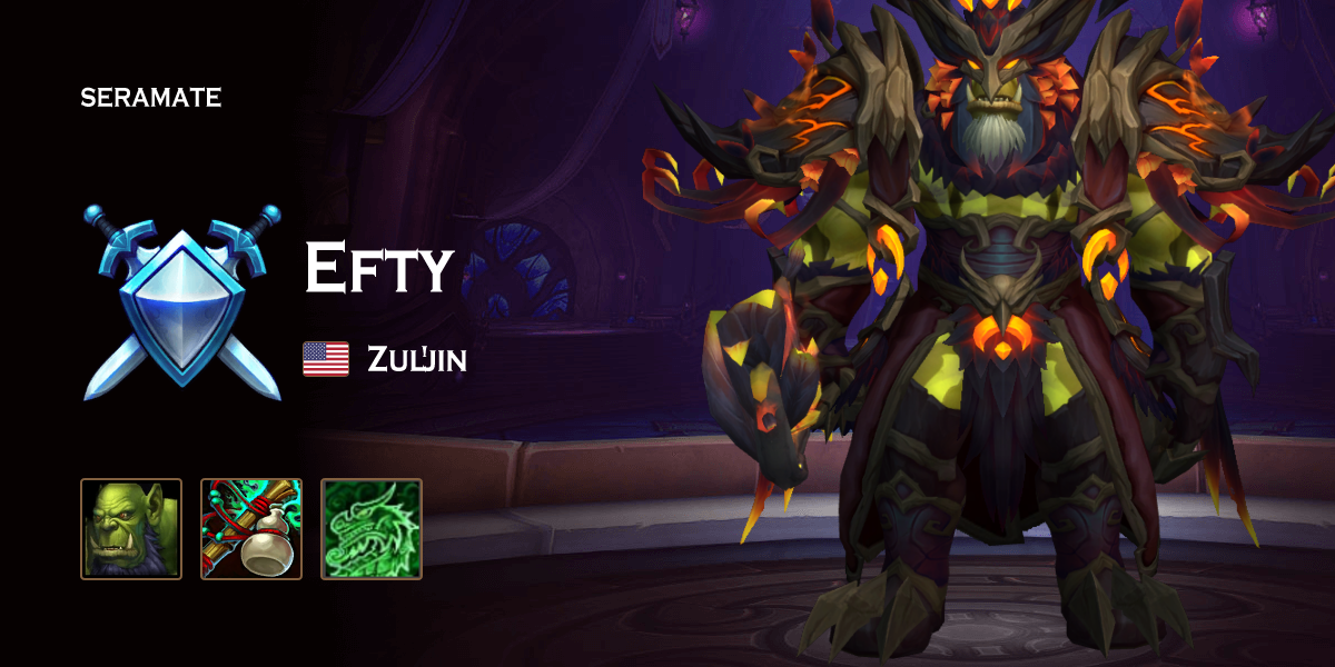 Efty @ Zul'jin (US) · Seramate · WoW PvP Leaderboards, Arena Activity ...