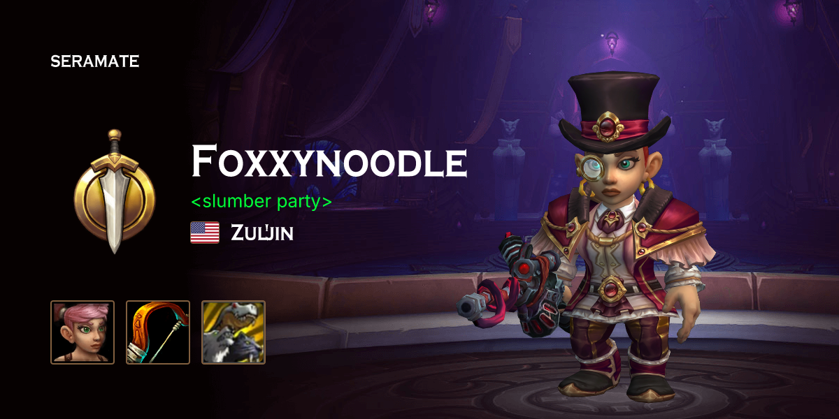 Foxxynoodle @ Zul'jin (US) · Seramate · WoW PvP Leaderboards, Arena ...