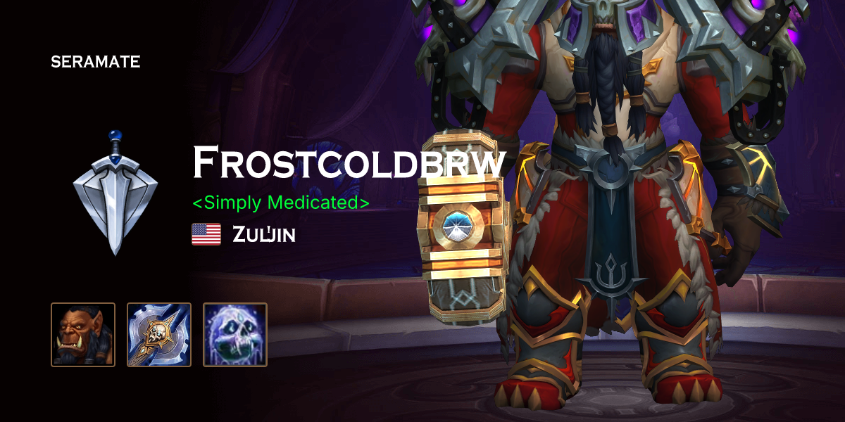 Frostcoldbrw @ Zul'jin (US) · Seramate · WoW PvP Leaderboards, Arena ...
