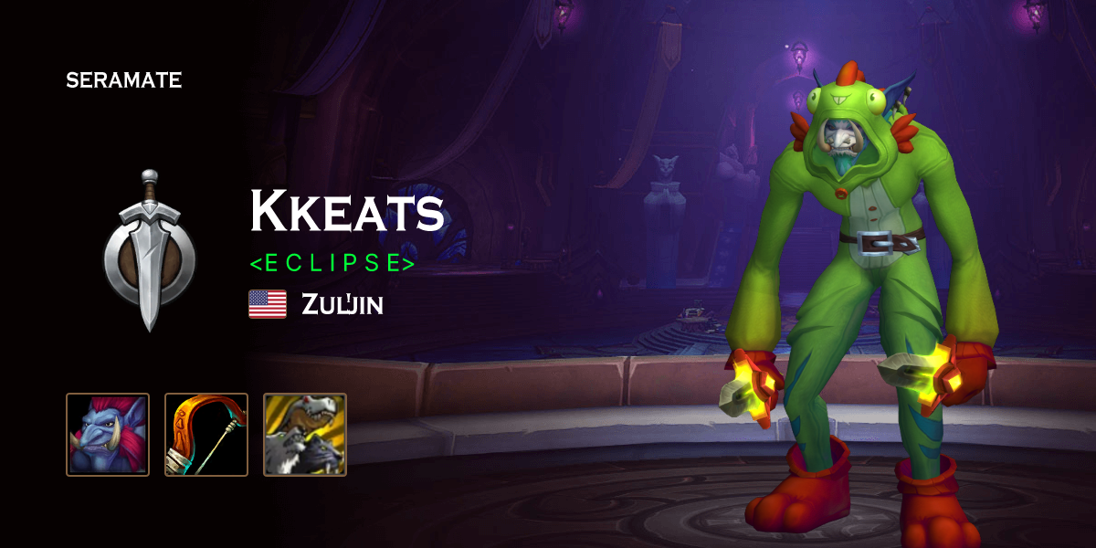 Kkeats @ Zul'jin (US) · Seramate · WoW PvP Leaderboards, Arena Activity ...