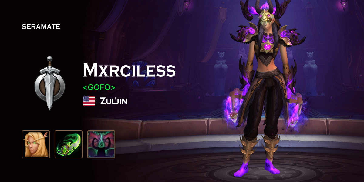Mxrciless @ Zul'jin (US) · Seramate · WoW PvP Leaderboards, Arena ...