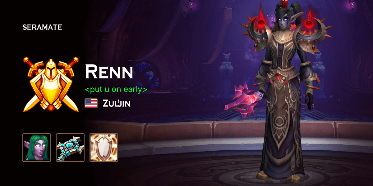 Renn @ Zul'jin (US) · Seramate · WoW PvP Leaderboards, Arena Activity ...
