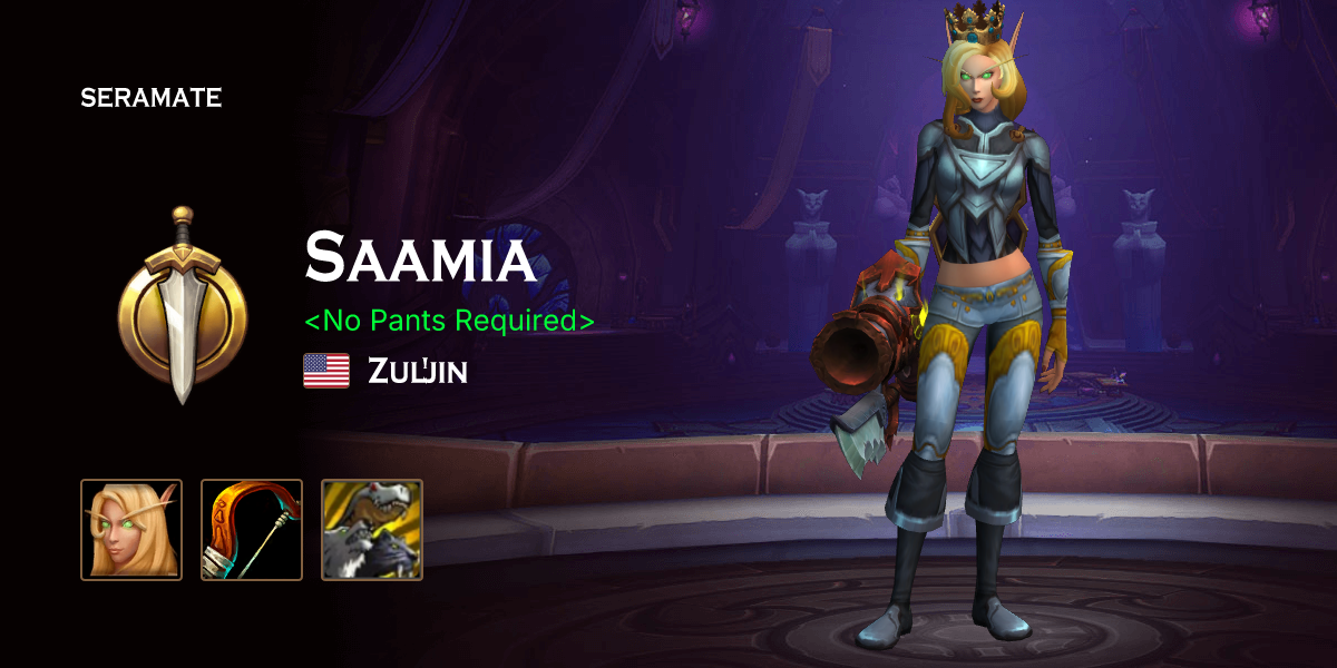 Saamia @ Zul'jin (US) · Seramate · WoW PvP Leaderboards, Arena Activity ...