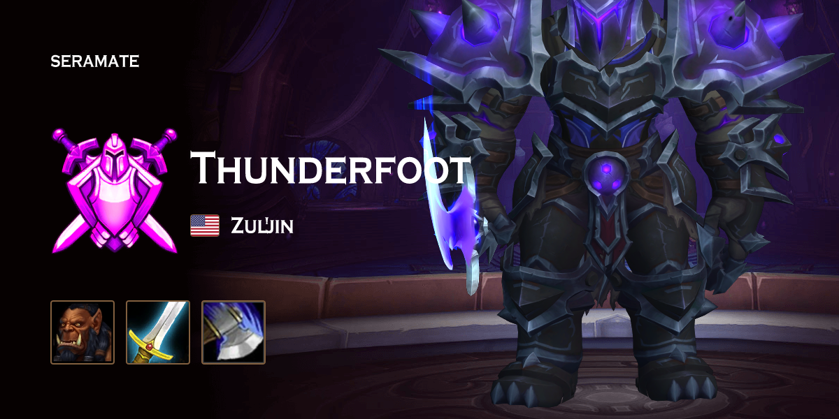Thunderfoot @ Zul'jin (US) · Seramate · WoW PvP Leaderboards, Arena ...