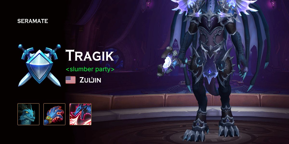 Tragik @ Zul'jin (US) · Seramate · WoW PvP Leaderboards, Arena Activity, Character Profiles & more.