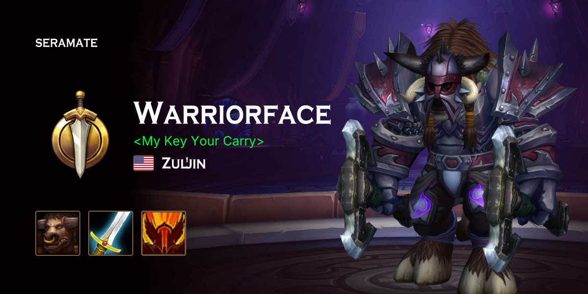Warriorface @ Zul'jin (US) · Seramate · WoW PvP Leaderboards, Arena Activity, Character Profiles ...